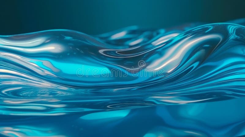 Ocean Color Liquid Holographic Soft Light Background Stock Illustration ...