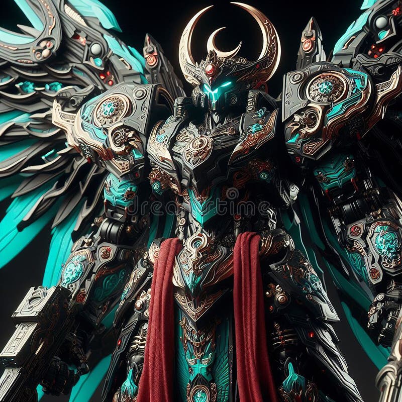 Etheric Guardian: Protector on the Cosmic Boundary Stock Illustration ...