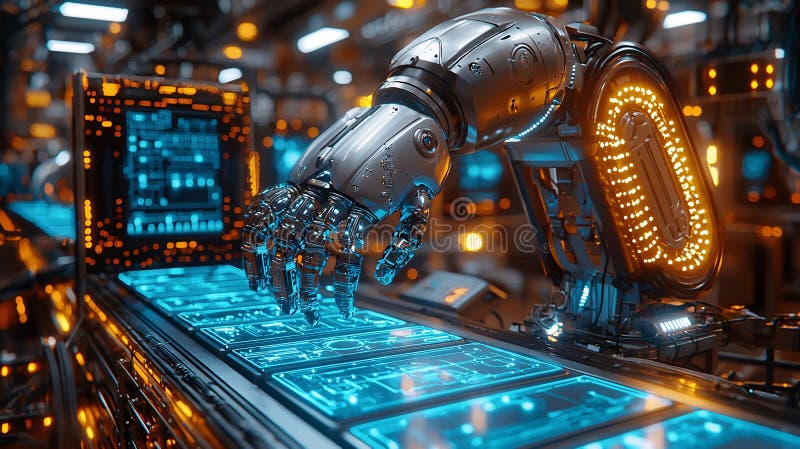 Future Technology-sensing Robot Stock Photo - Image of circuit ...