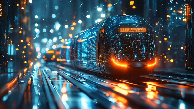 Future technology train stock photo. Image of science - 373880952