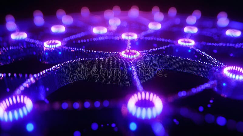 Halo Purple Internet Connection Stock Illustration - Illustration of ...