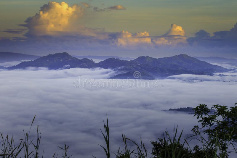 Beautiful Landscape of a Cloud Inversion and Mountains in the Distance ...
