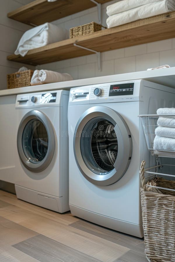 Image of a Washer and Dryer in a Modern Laundry Room Stock Photo ...