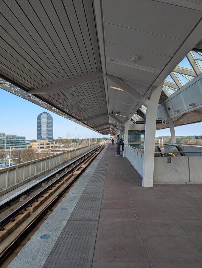 Washington DC Metro Spring Hill Station Editorial Stock Photo - Image ...