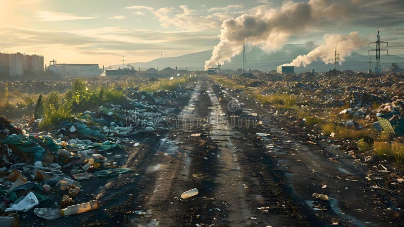 Image of Waste Management Area in Biomass Processing Center with Proper ...