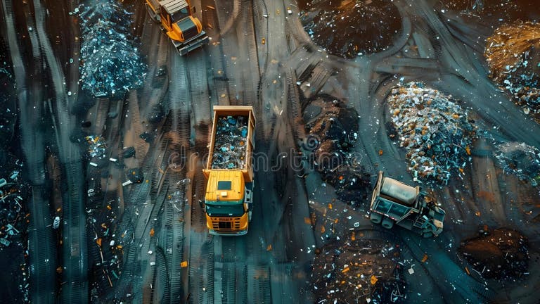 Image of a Waste Management Area in a Biomass Processing Center with ...
