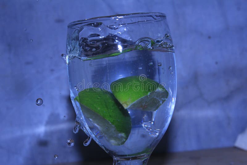 Image of a Water Drop in a Glass Stock Image - Image of bottle, glass ...