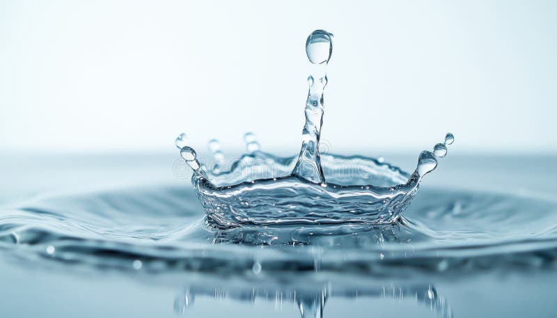 Image of Water Drop Spilled on the Floor with a Clipping Path on a ...