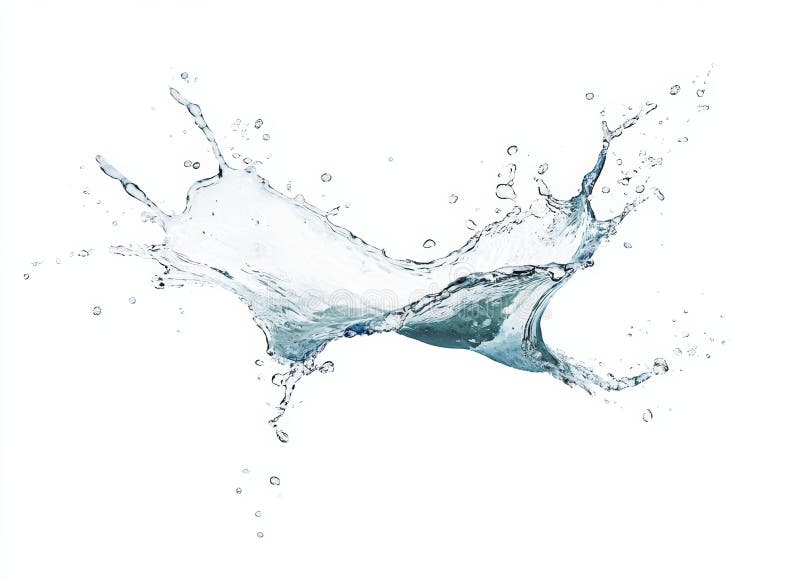 An Image of Water Droplets on a Smooth Surface, Cut Out in Close-up ...