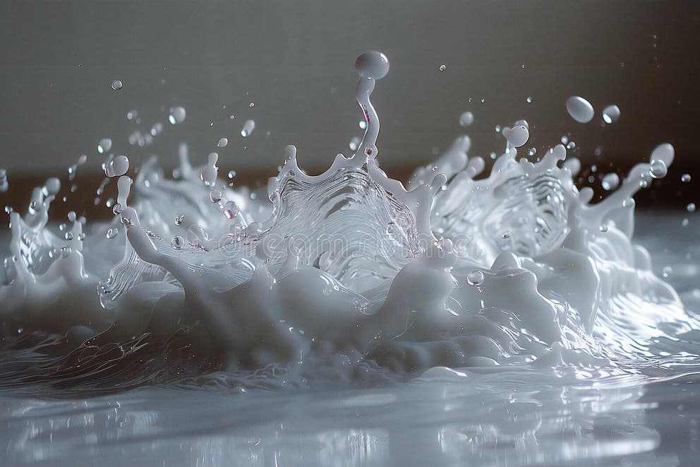 An Image of Water that Has Been Splashed on White Stock Illustration ...