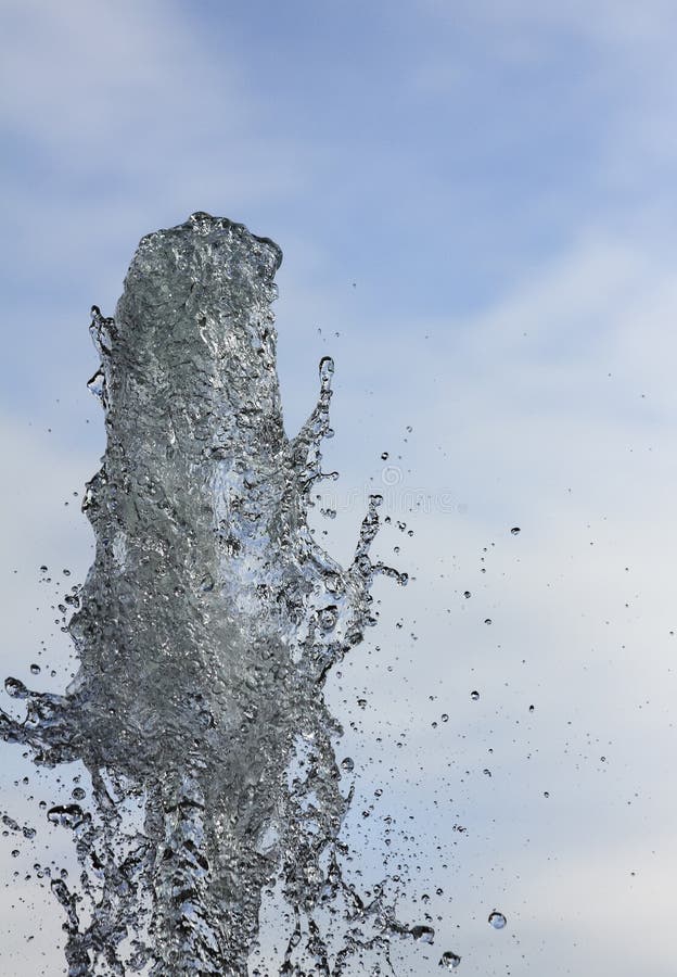 Image of Water Splashing Up from a Water Fountain Stock Photo - Image ...