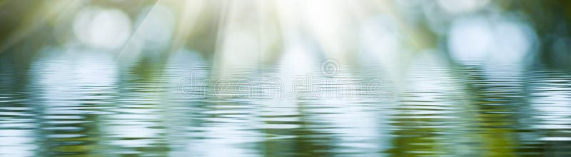 Image of a Water Surface Illuminated by Rays of Light Stock Image ...