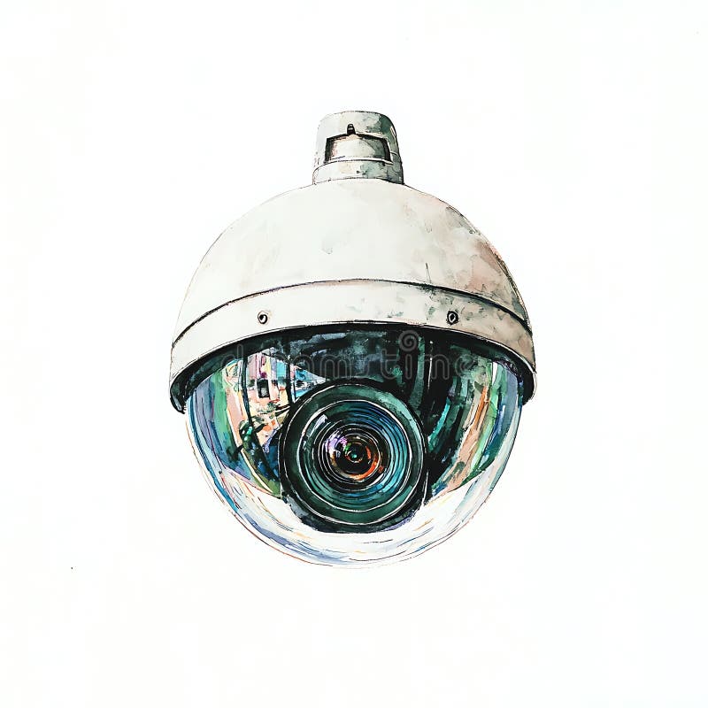 Security Camera Painting Stock Illustrations – 346 Security Camera ...