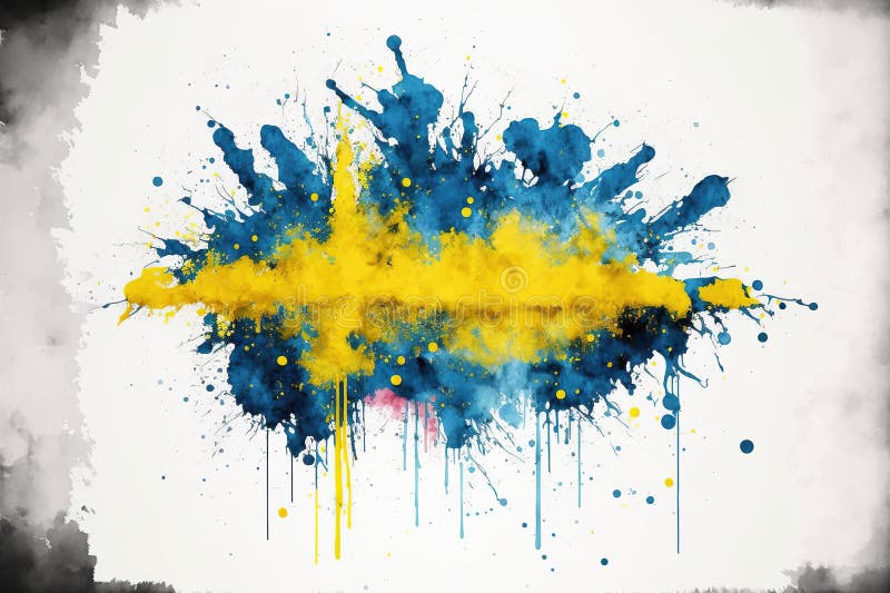 Image of Watercolor Splash and Explosion Abstract Art Stock ...