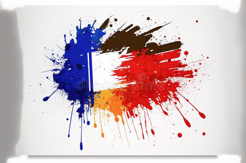 Image of Watercolor Splash and Explosion Abstract Art Stock ...