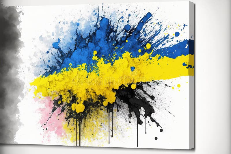 Image of Watercolor Splash and Explosion Abstract Art Stock ...