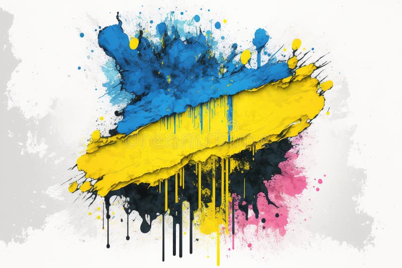 Image of Watercolor Splash and Explosion Abstract Art Stock ...