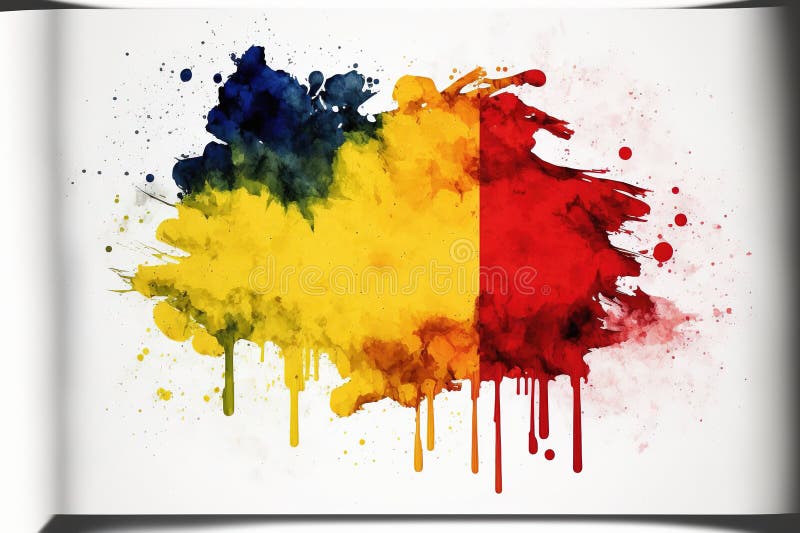 Image of Watercolor Splash and Explosion Abstract Art Stock ...