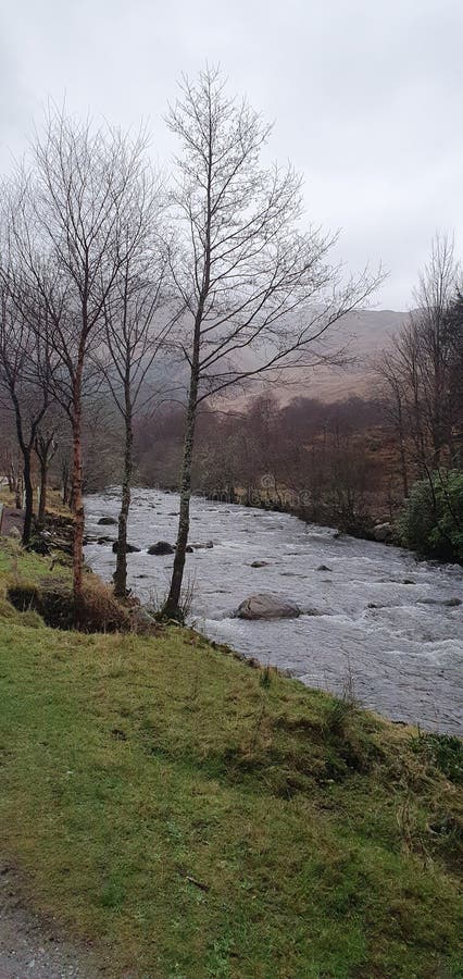 The Image of Waterfall on a Grey Day. Stock Photo - Image of waterfall ...