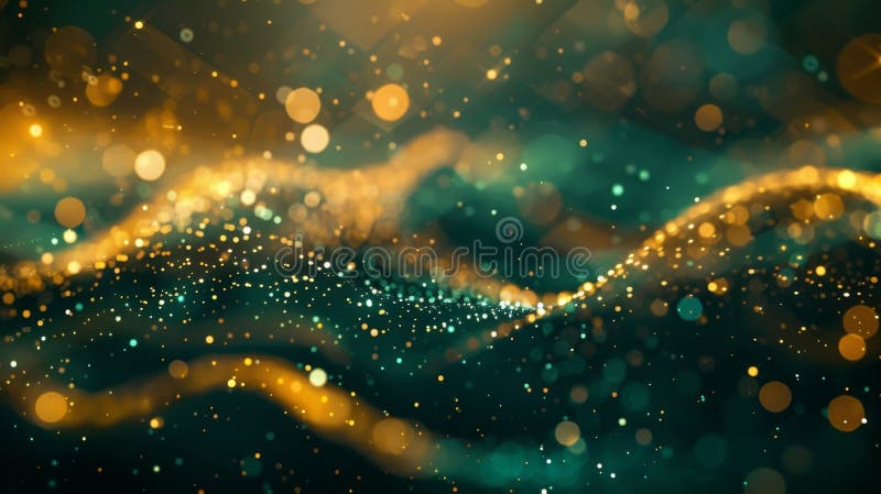 An Image of Waves and Particles Suspended in Midair Representing the ...