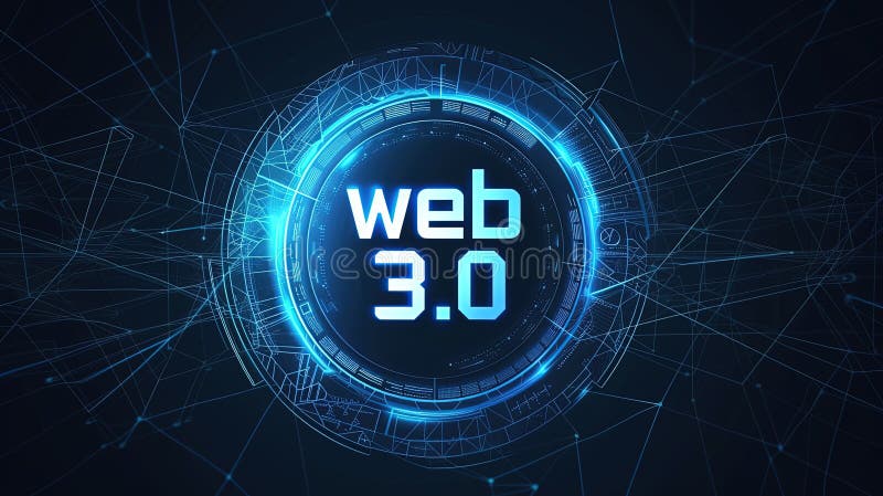 An Image of the Web 3.0 Technology and Concept. Blockchain, Meta, Big ...