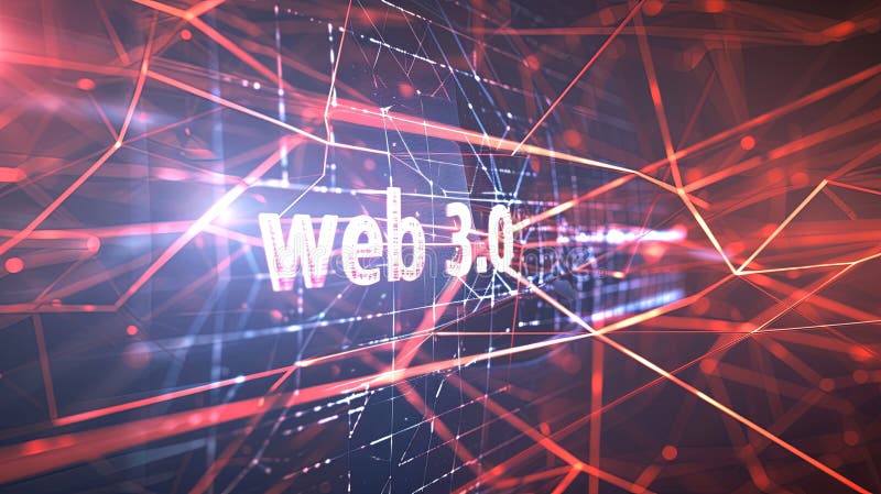 An Image of the Web 3.0 Technology and Concept. Blockchain, Meta, Big ...