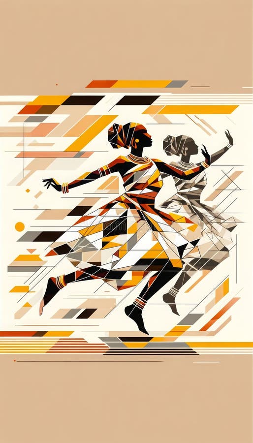 Kenyan Cultural Dance stock illustration. Illustration of heritage ...