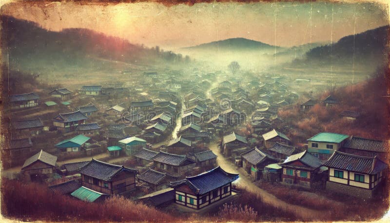Rustic Korean Village Wakes Stock Illustrations – 1 Rustic Korean ...