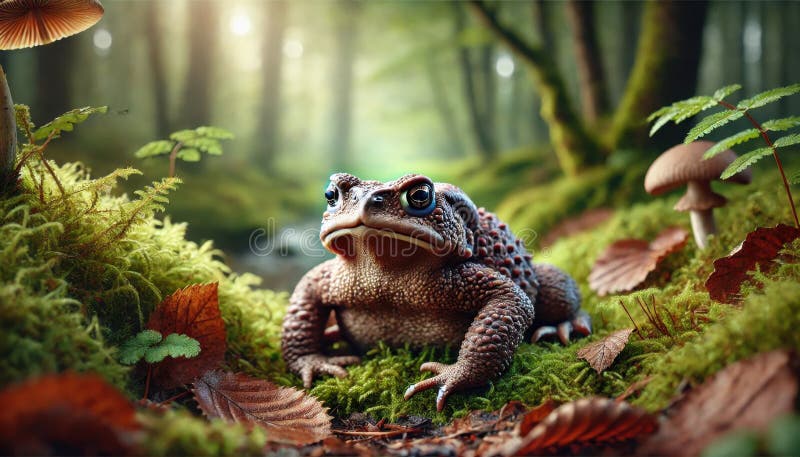 The Great European Poison Toad is the Queen of the Forest. Stock ...