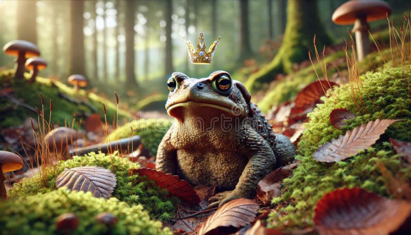 The Great European Poison Toad is the Queen of the Forest. Stock ...