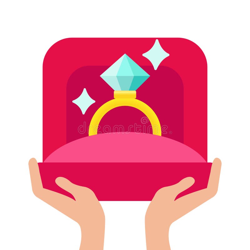 Hand Holding Rings Wedding Stock Illustrations – 101 Hand Holding Rings ...