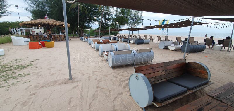 The Image of a Wee Bar on the Beach in Thailand Editorial Photography ...