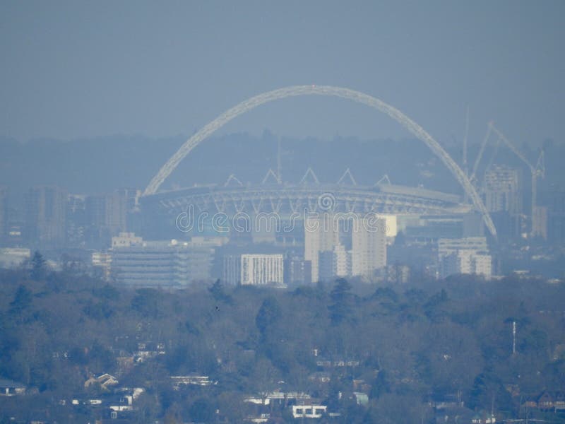 Wembley Stadium in Pollution Editorial Stock Photo - Image of horizon ...