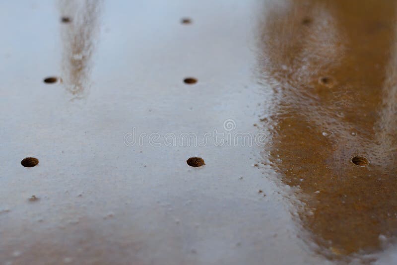 Wet Rusty Steel Metal Rough Surface Background Stock Image - Image of ...