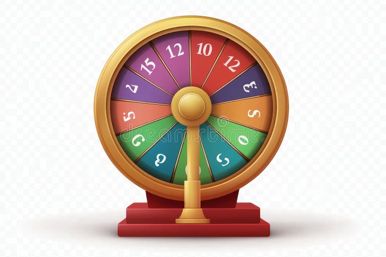 The Image of a Wheel of Fortune or Lucky Spin Device in Vivid Colors is ...