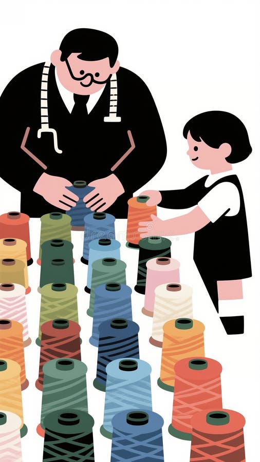 Tailor Thread Logo Design Template Stock Vector - Illustration of ...