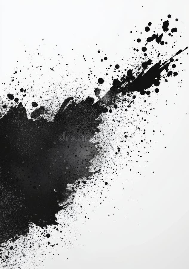 An Image with a White Background and a Black, Textured Ink Border or ...