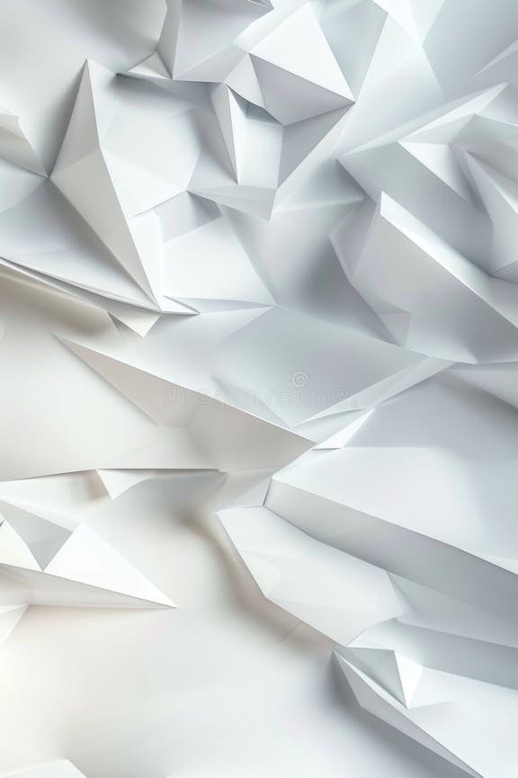 The Image is a White Background with a Lot of White Triangles Stock ...