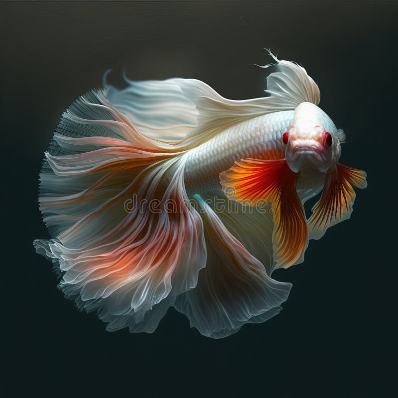 White Betta Fish Black Background Stock Illustrations – 2,562 White ...