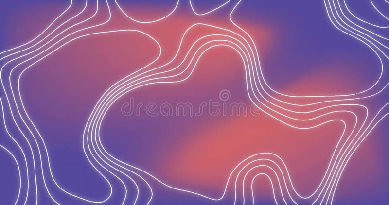Image of White Lines Moving Over Pink and Purple Background Stock ...