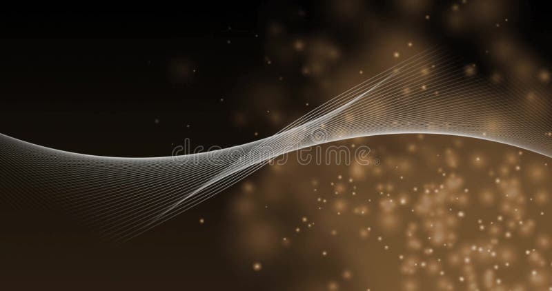 Image of White Lines Over Yellow Shapes Moving Stock Illustration ...