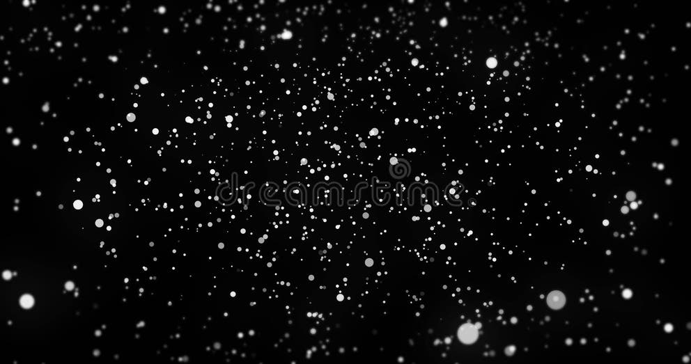 Image of White Spots Falling on Black Background Stock Illustration ...