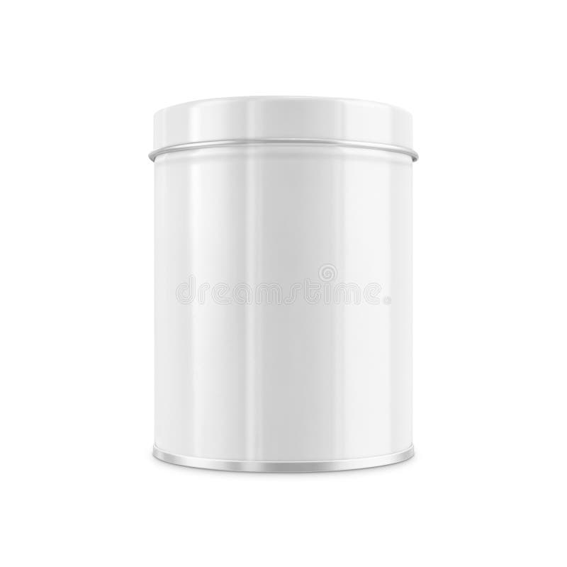 An Image of a White Tin Can Isolated on a White Background Stock Photo ...