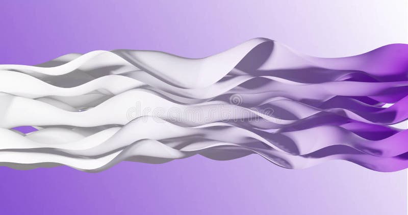Image of White To Purple Layers Waving Over Purple Background Stock ...