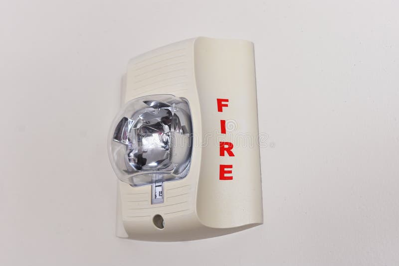 Wall Mounted Fire Alarm stock photo. Image of protection - 214522886