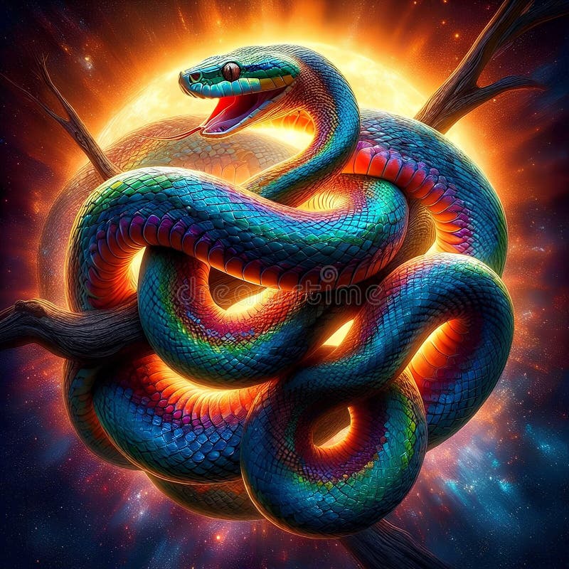 Image of a Wild Animal with Lighting Effect Stock Illustration ...