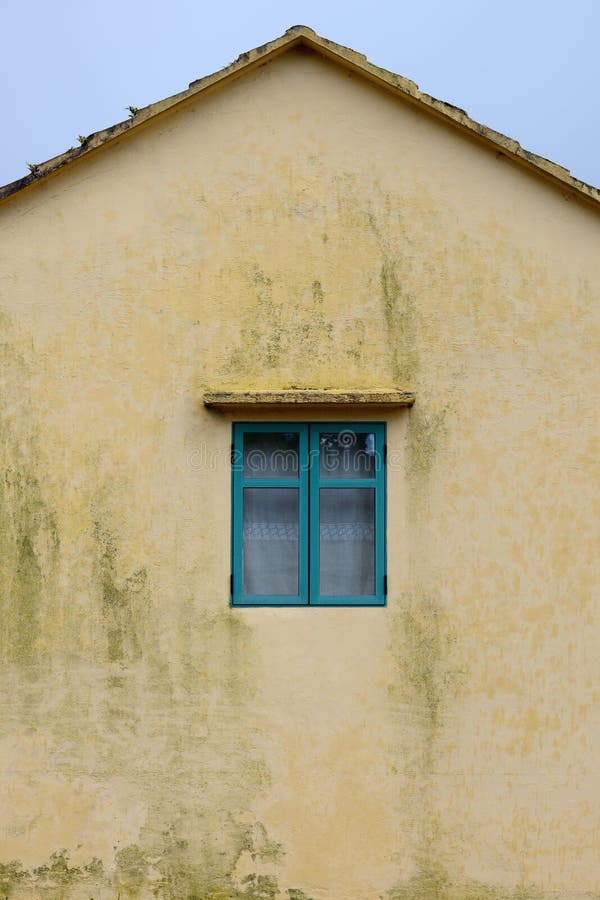 Window in the Wall of an Old House Stock Image - Image of background ...