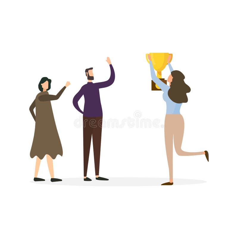 Image of Winner Man, Number One, Vector Illustration Stock Vector ...