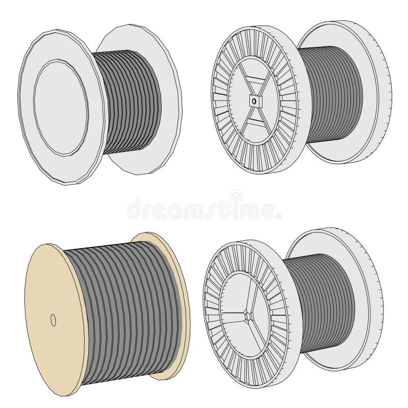 Wire Spool Stock Illustrations – 2,293 Wire Spool Stock Illustrations ...