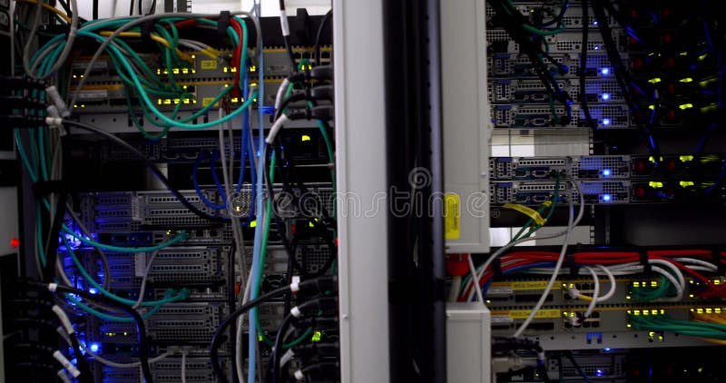 Image of Wires and Servers in Server Room Stock Image - Image of systems, cloud: 309833199